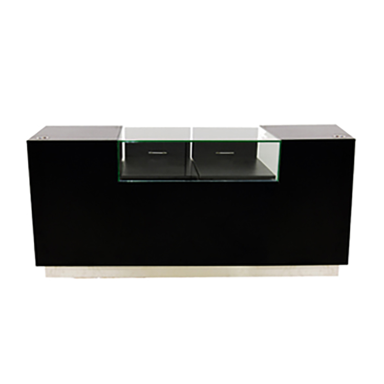 DOUBLE POS COUNTER - BLACK | GA RETAIL SOLUTIONS